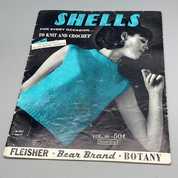 Bear Brand Yarns | Office | Vintage Bear Brand Book Shells For Every ...